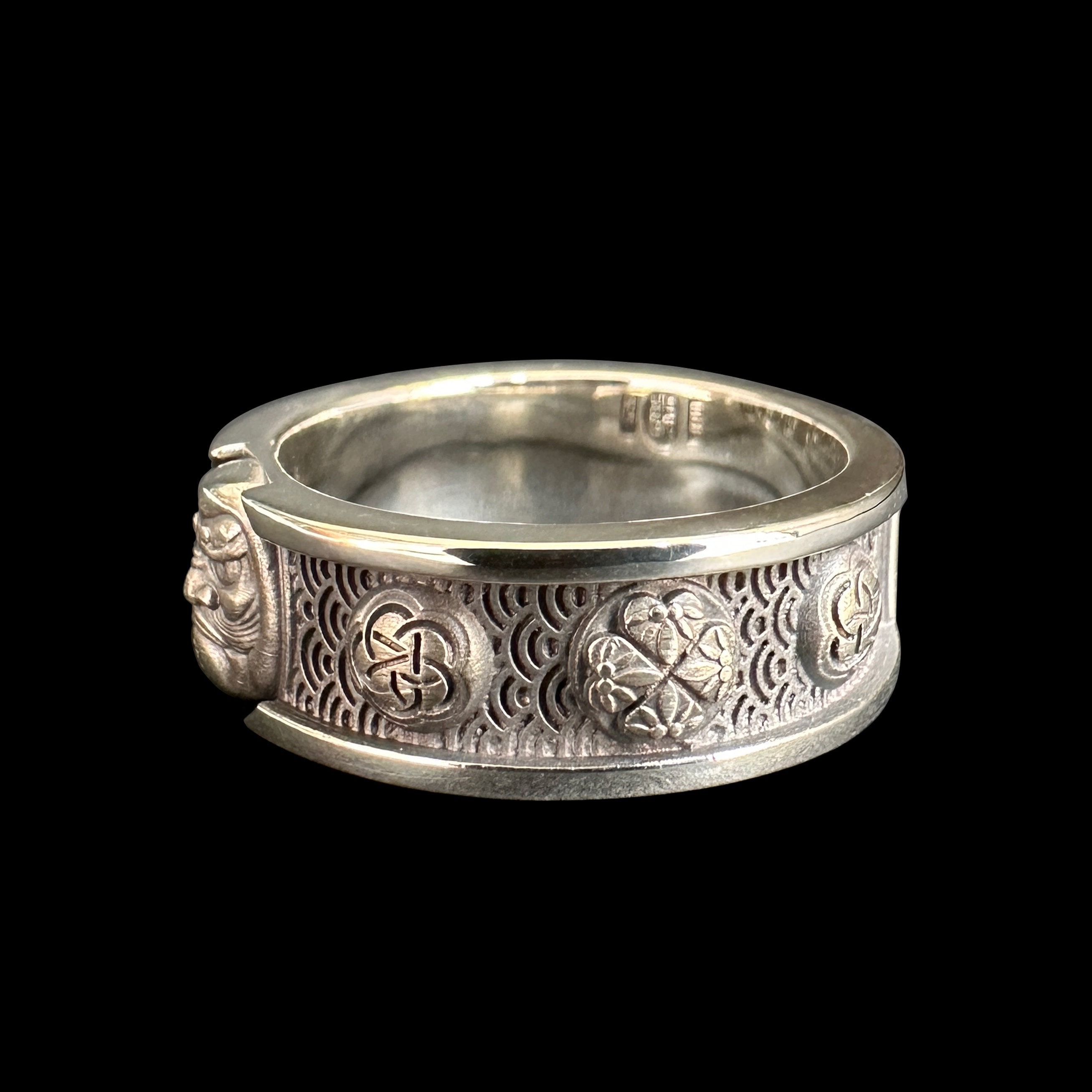 Daruma Fortune Ring | Japanese Style Amulet | Band Ring | Silver/brass ...