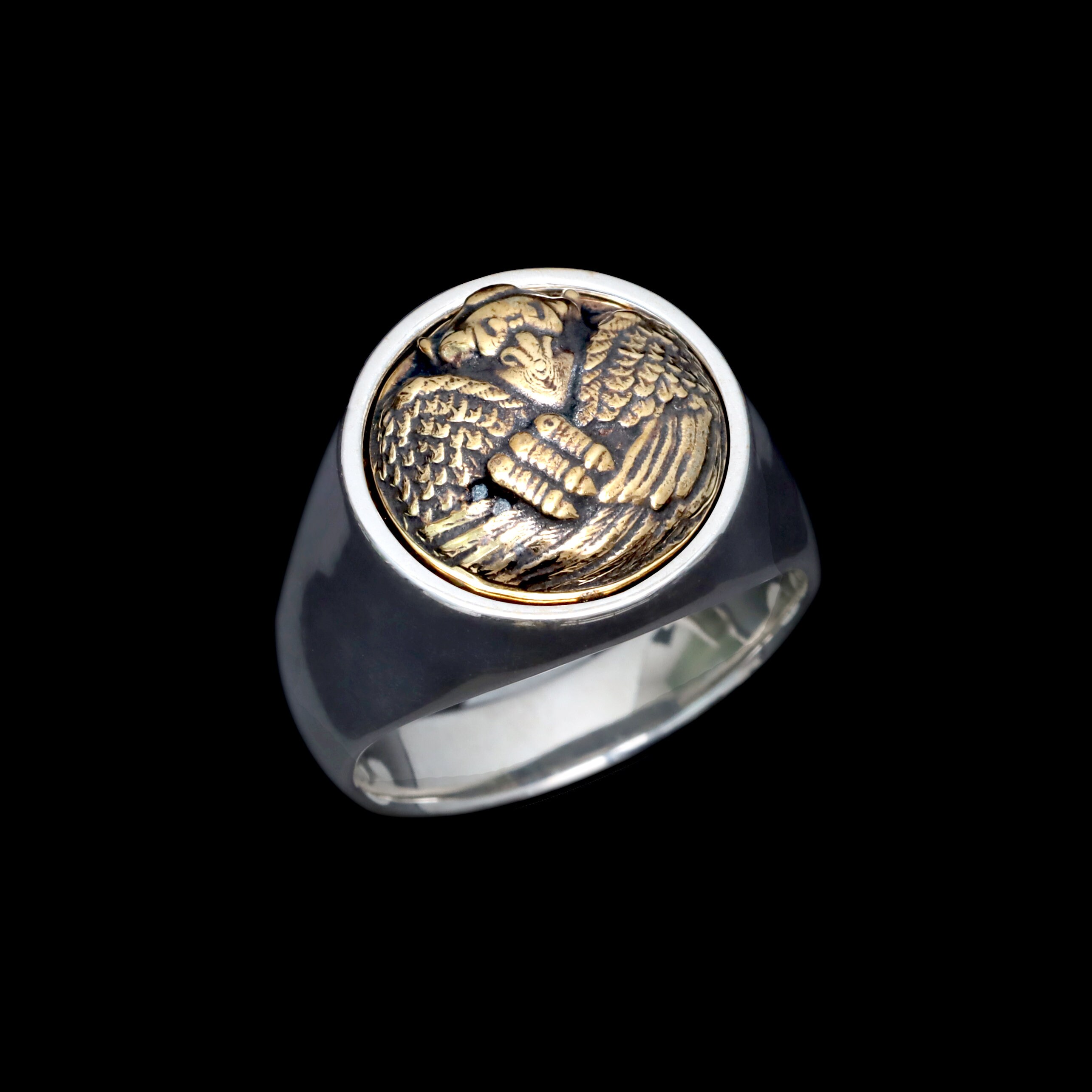 Karasu Tengu Ring Garuda Ring Japanese Ring Bird Eagle - Etsy