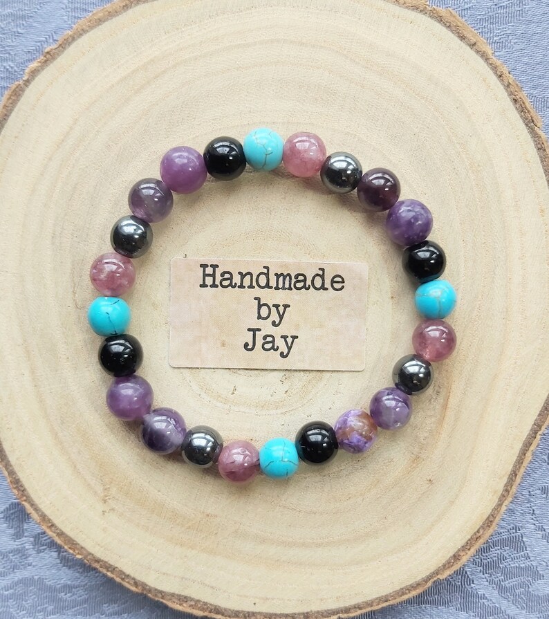 Add/adhd/anxiety/ocd/autism Crystal Healing Gemstone Beaded - Etsy UK