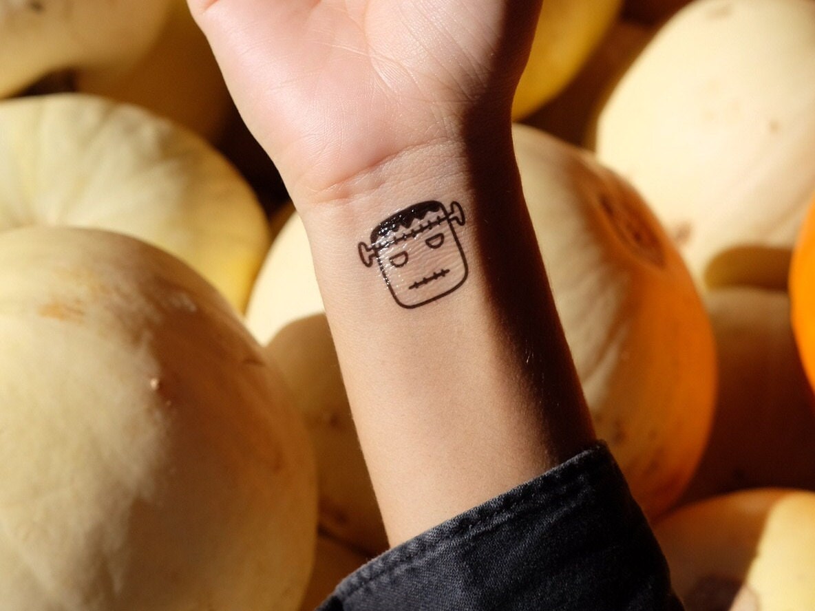Halloween Bundle Temporary Tattoo Pack Tiny Small Cute - Etsy