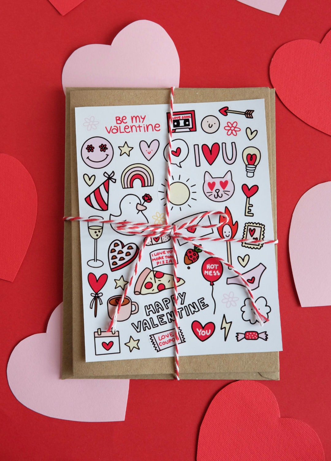 Valentine's Day Sticker Sheet, Sticker Love, Journal Stickers, Planner ...