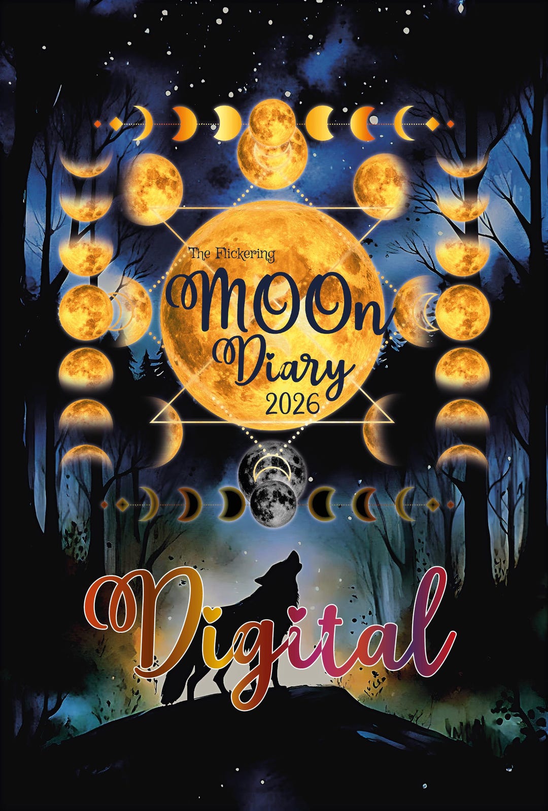 Digital Moon Diary 2026 | Lunar Planner PDF | Rituals, Tarot & Moon ...