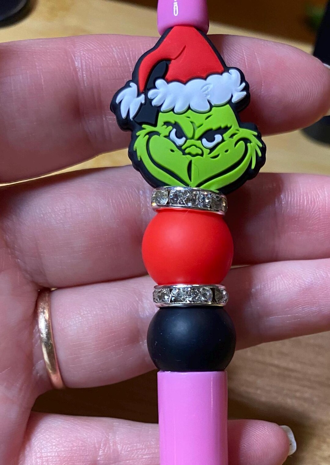 Christmas Grinch Inspired Beaded Pen - Etsy