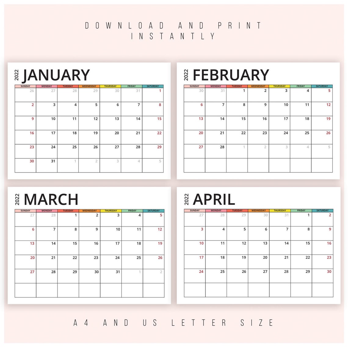 Free blank calendar template 2022 - oiomarketing