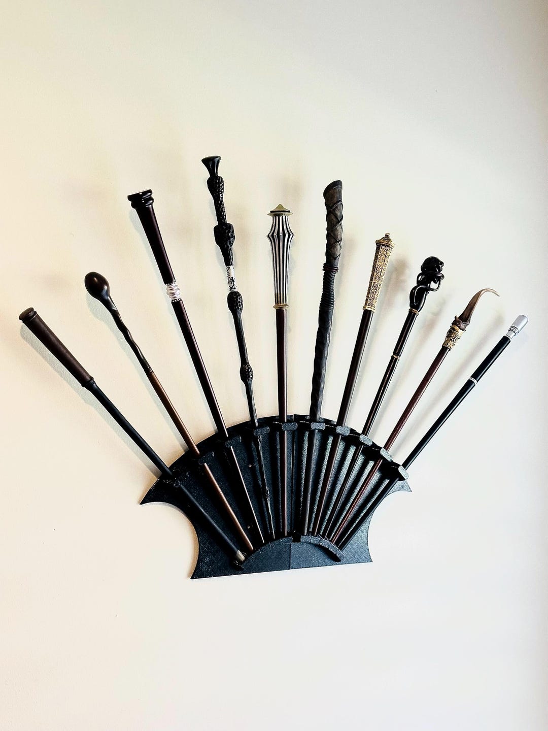 Harry Potter Inspired Sunburst Wand Holder Wall Mount Holds 10 Wands - Etsy