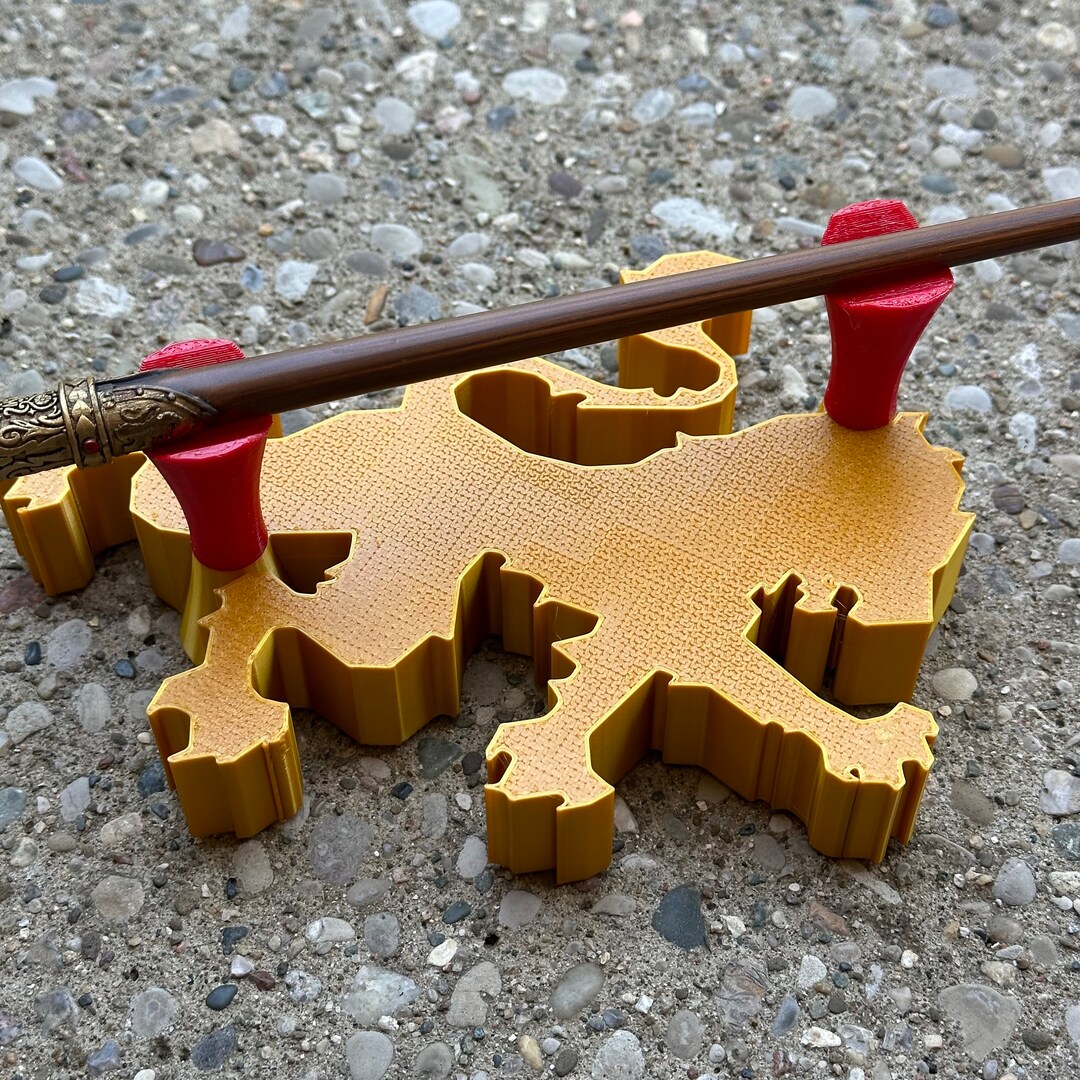 Harry Potter House Gryffindor Wand Stand Wizard Wand Holder Wand Base ...