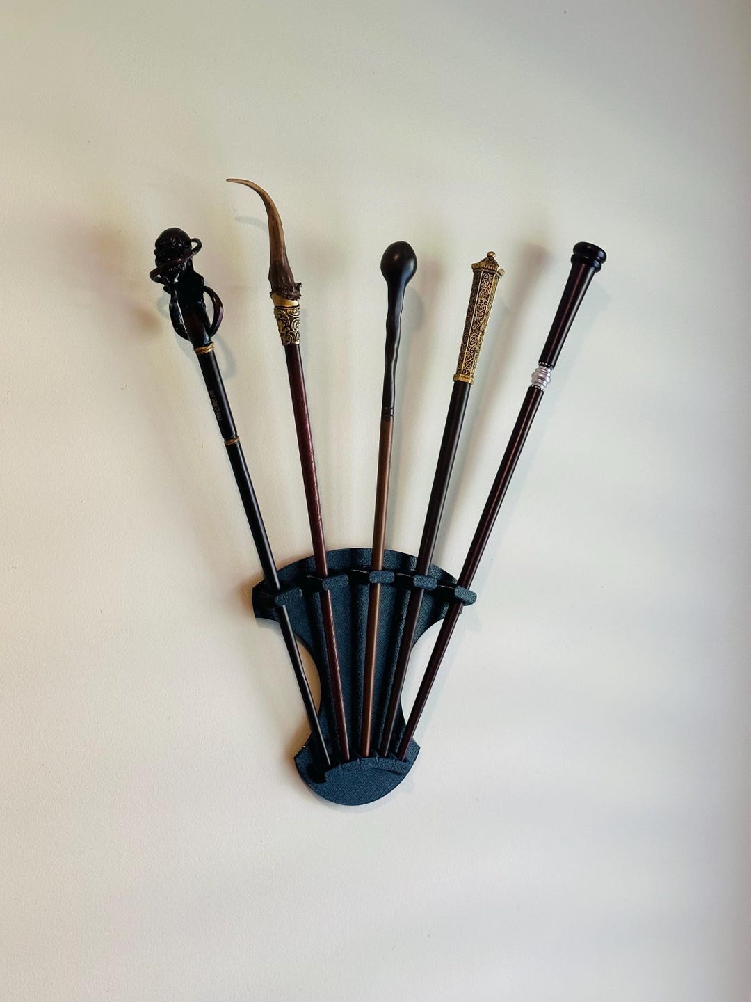 Sunburst Wand Wall Mount: Magic Wand Holder Display (holds 5 Wands) - Etsy