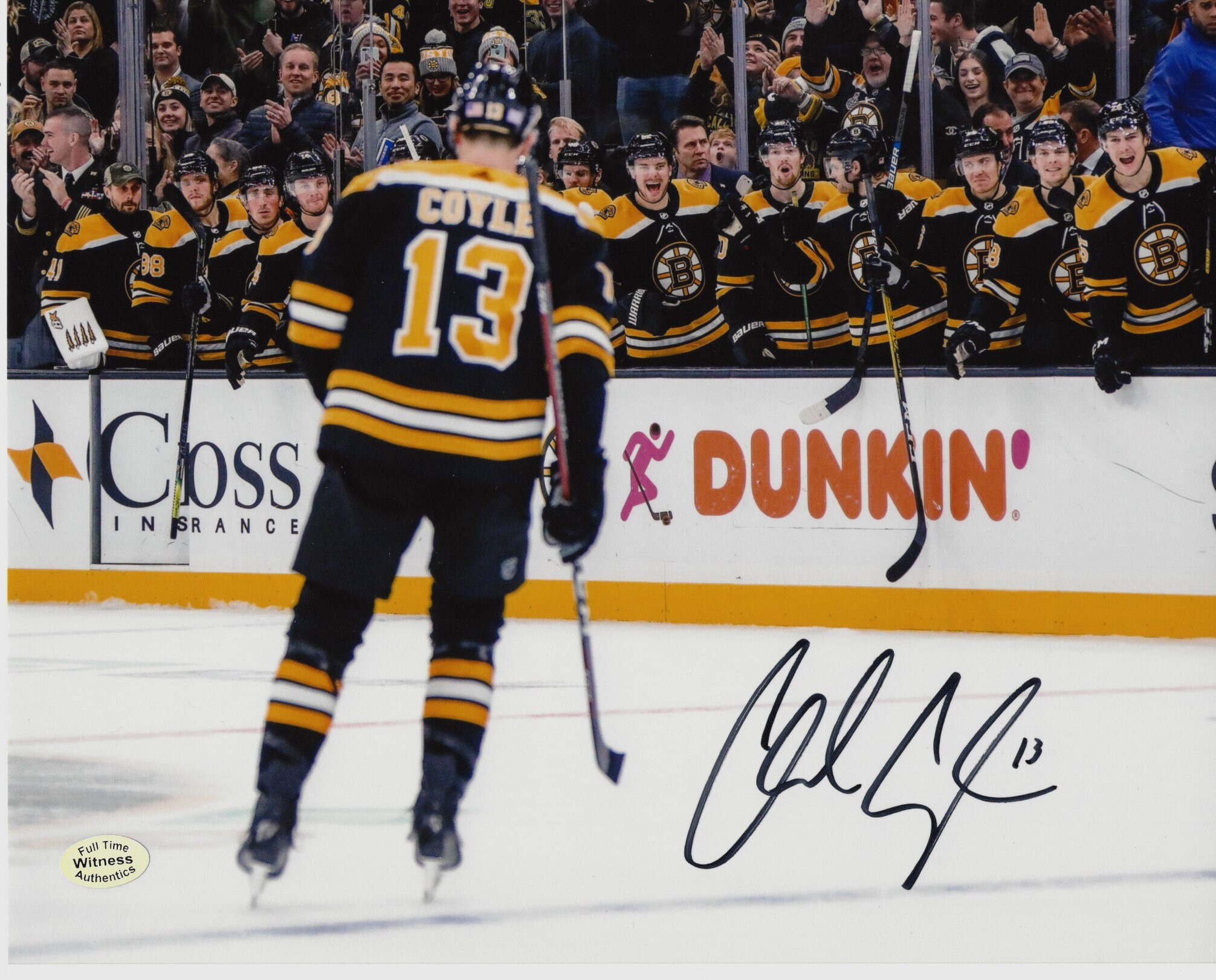 Charlie Coyle Boston Bruins Autographed 8x10 Photograph - Etsy