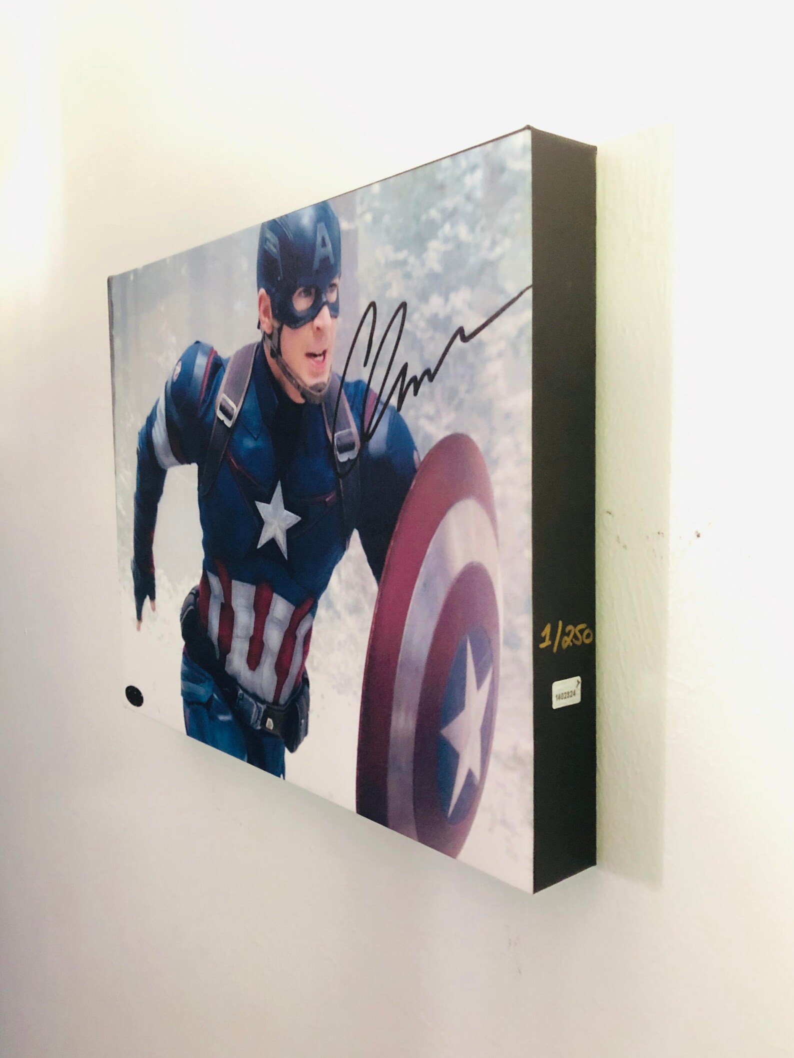 Captain America Chris Evans Facsimile Autograph 11x14 Canvas - Etsy