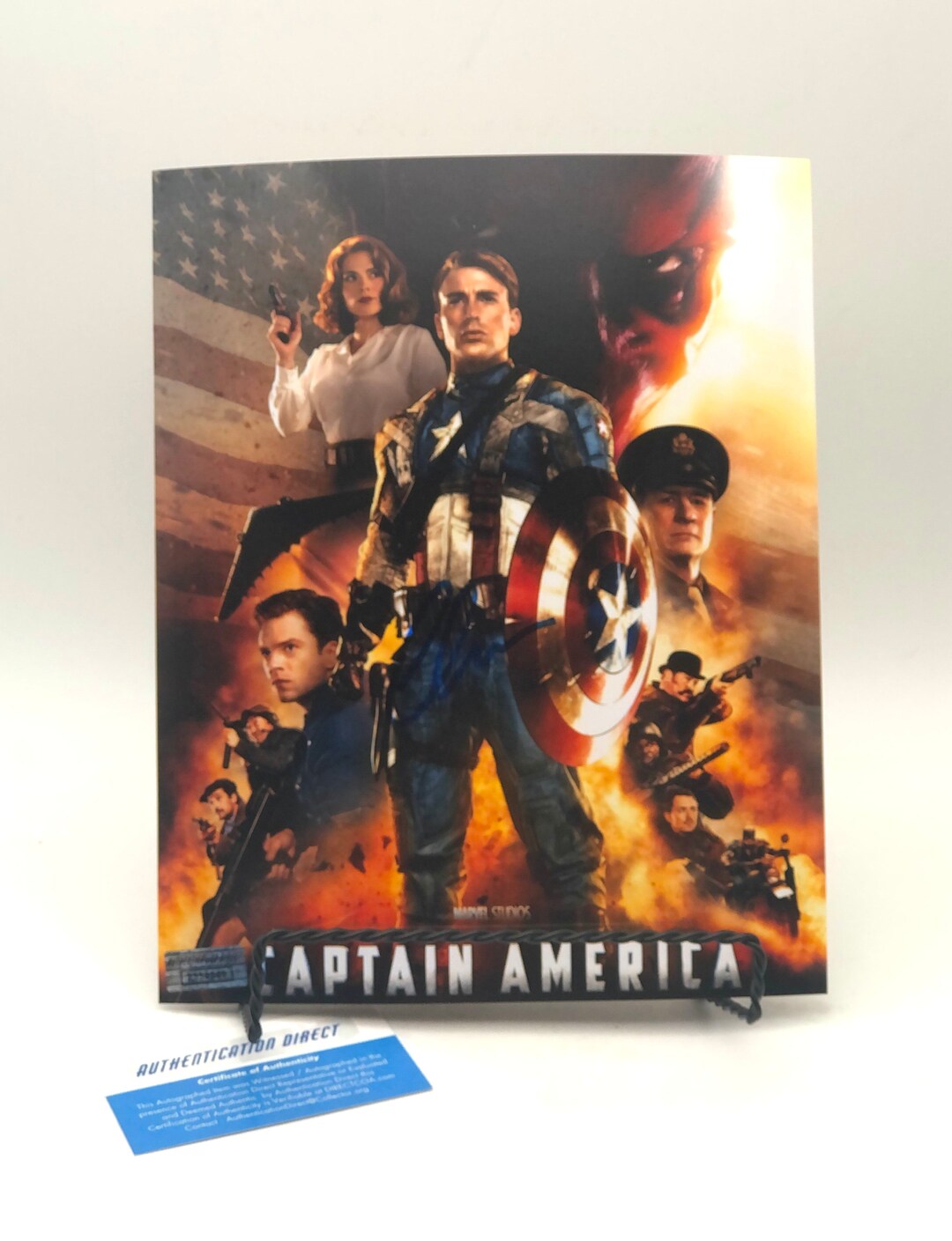 Chris Evans as Captain America Autographed 8x10 Photo - Etsy
