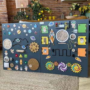 Sensory Large Busy Board Space Theme-wall Panel LED Light 160*70 Cm ...
