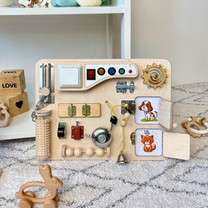 Busy Board 1 Year Old Baby Birthday Gift Activity Board for Toddler ...