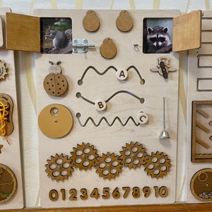 Wall Toy Large Busy Board LED Lights 150x70cm Huge Sensory Wall Panel ...