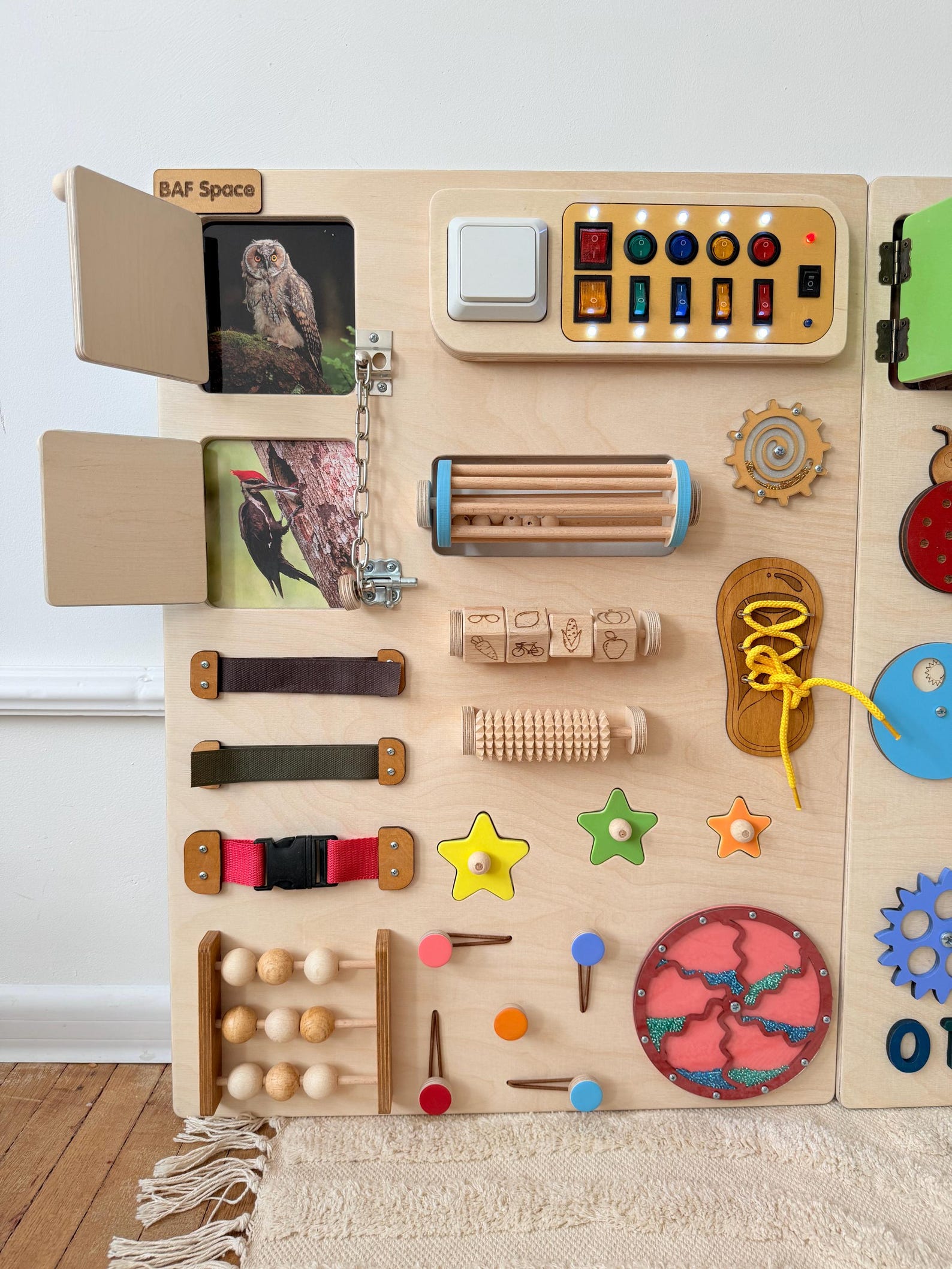Sensory Wall With LED: Large Fidget Board for Sensory Integration ...