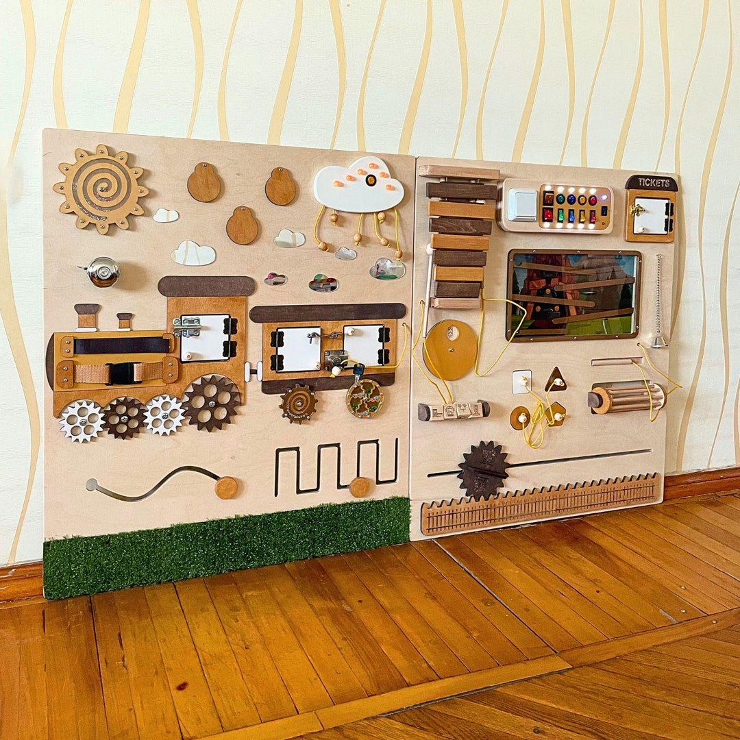 Wall Mounted Sensory Boards, Wall Hanging Toy, Montessori Activity ...