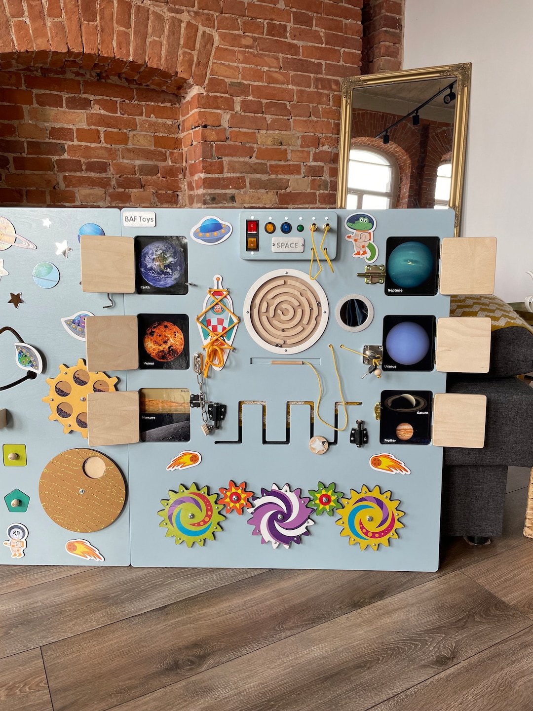 Wooden Fidget Panel Autism Sensory Activities for Adults With Autism ...