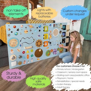 Wall Mounted Sensory Panel - Wall Panel LED Light 140x80 Cm ...