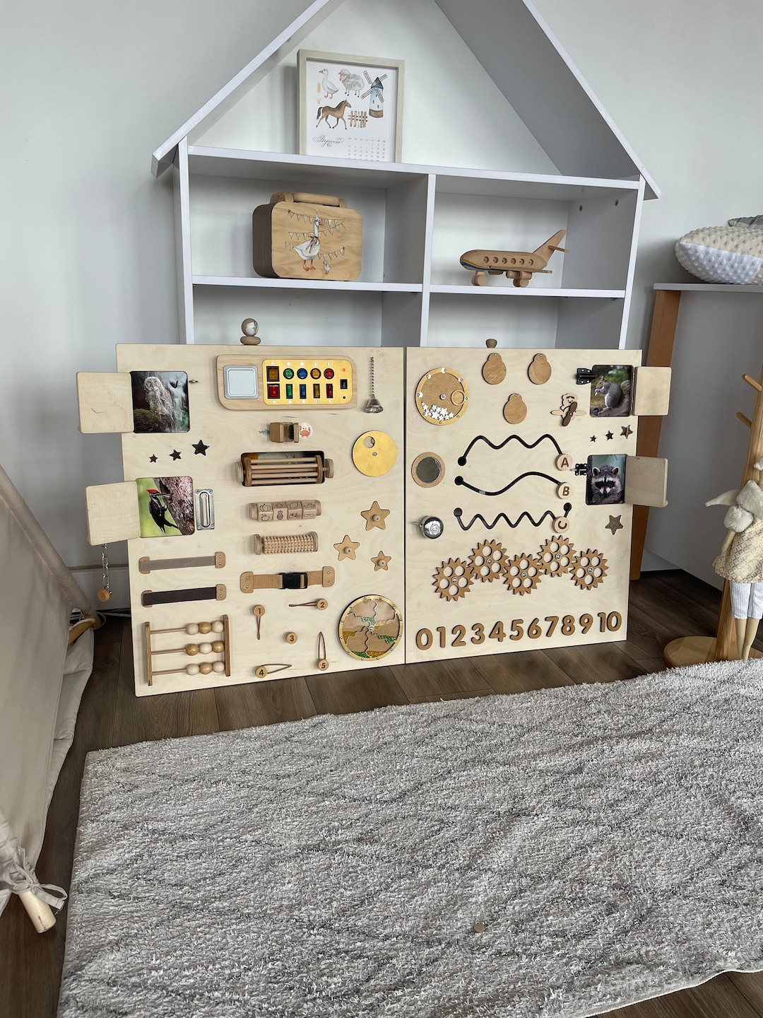 Pediatric Waiting Room Activities, Sensory Wall Busy Board for Toddlers ...