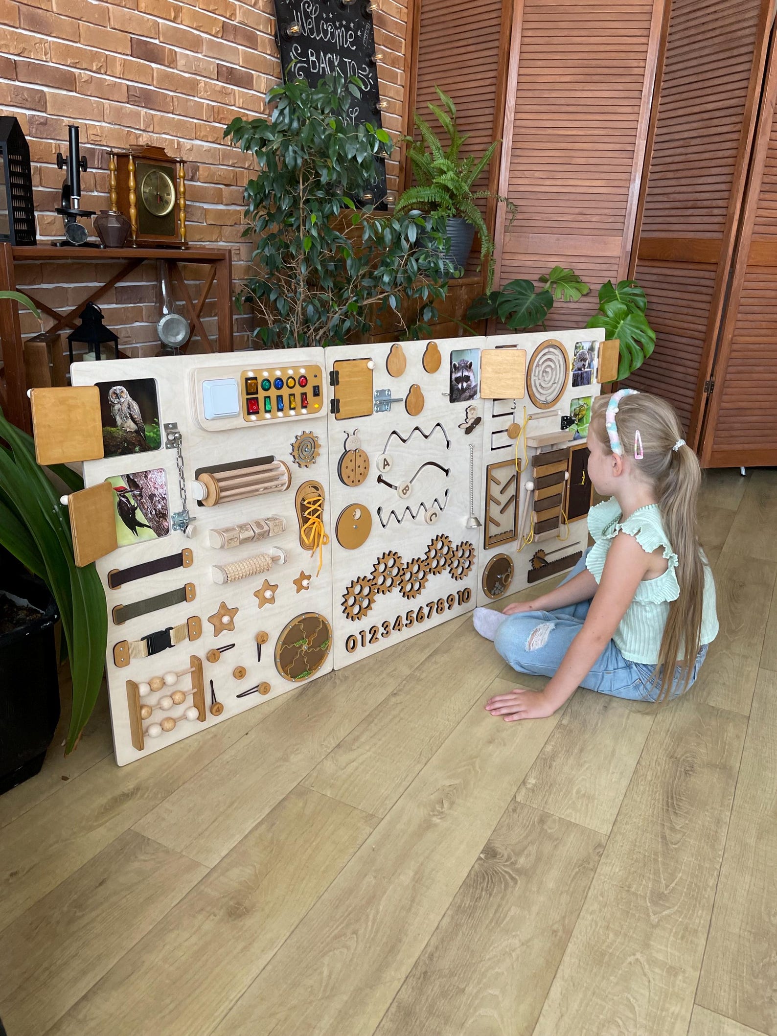 Large Busy Board Preschool Wall Toys for Fine Motor Skills and ...