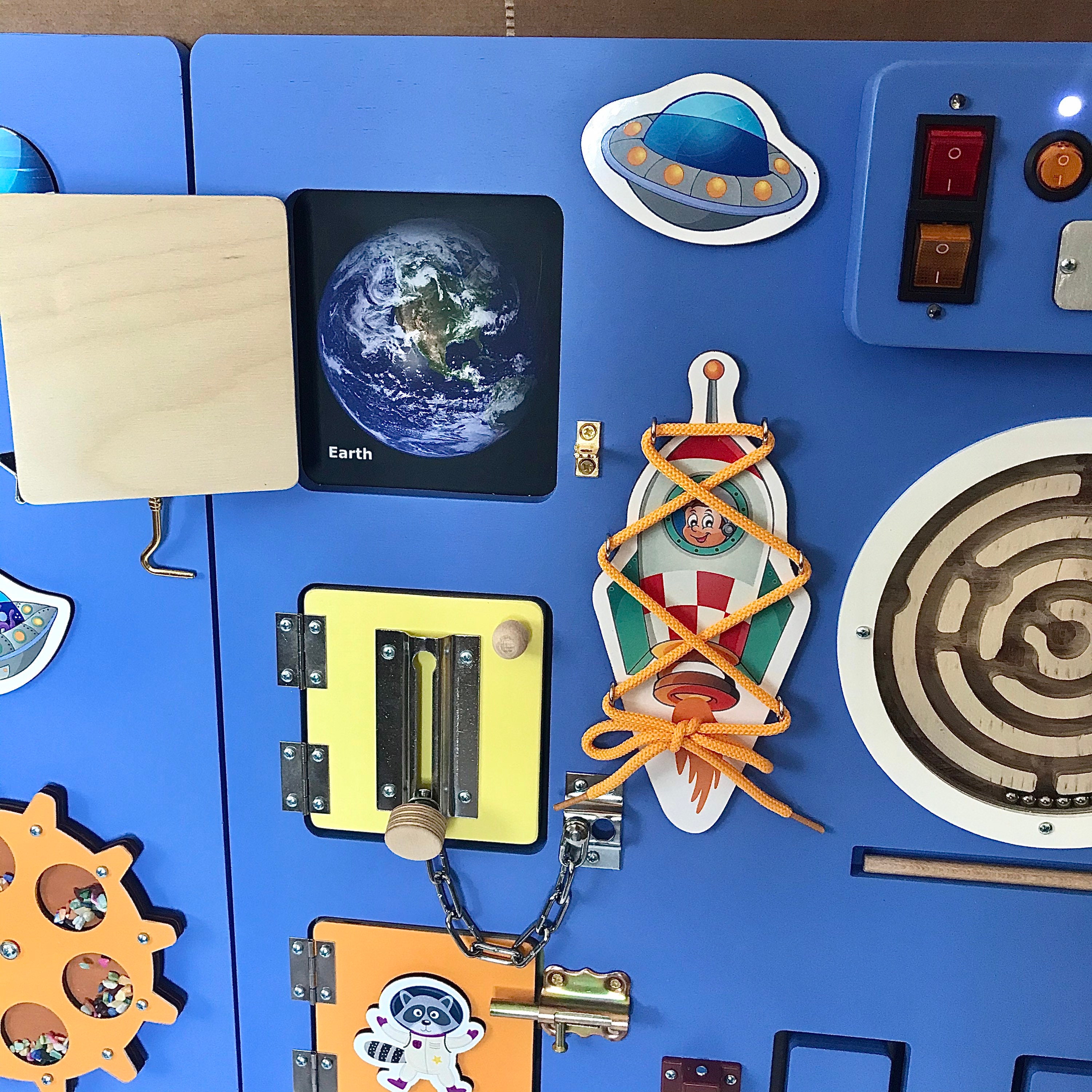 Sensory Large Busy Board Space Theme-wall Panel LED Light - Etsy