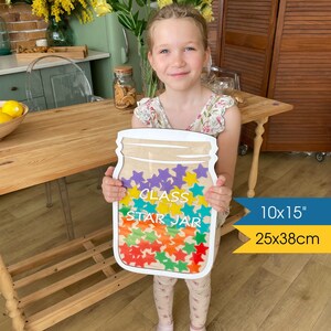 Reward Jar With Tokens Classroom Teacher Star Jar Chore Chart Good ...