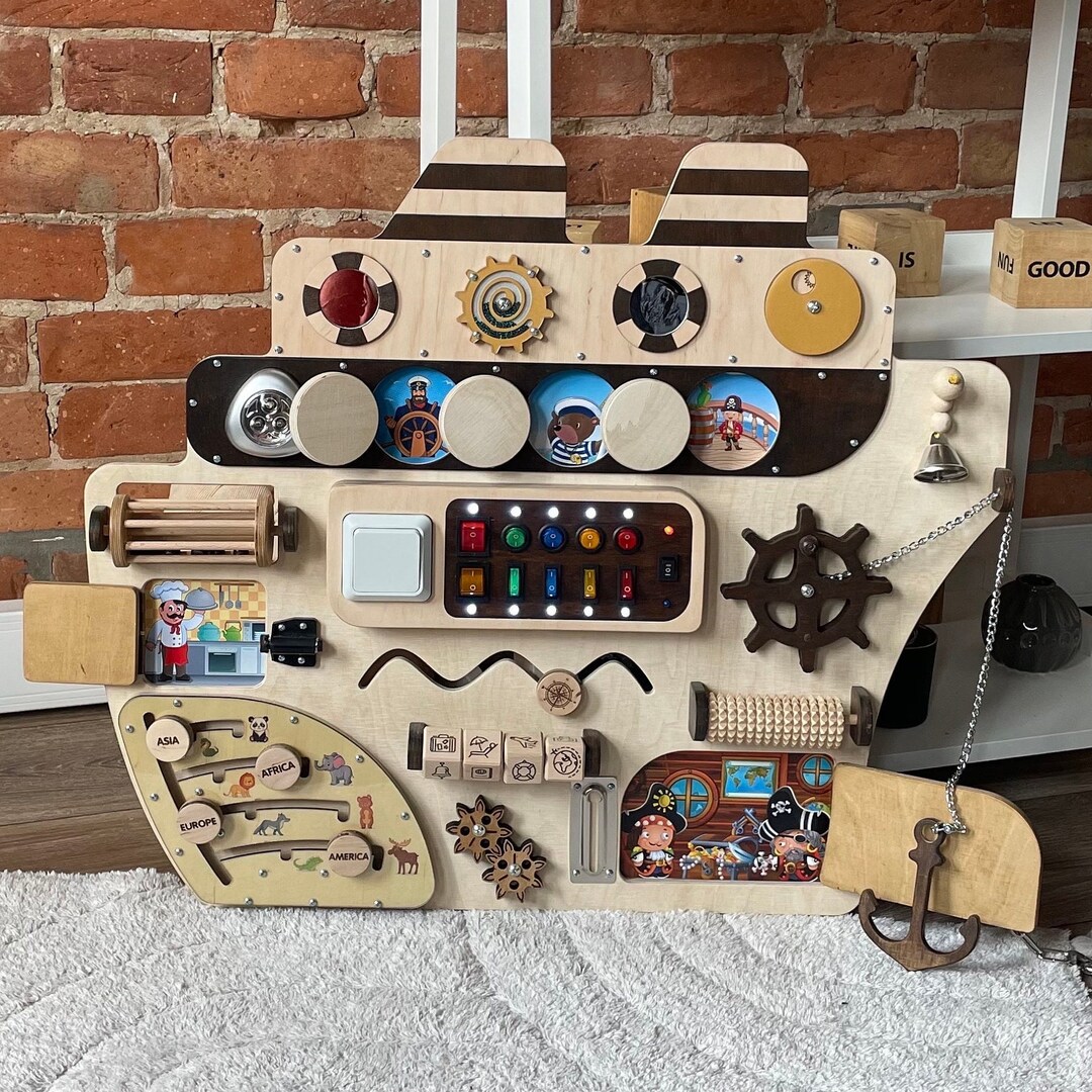 Large Busy Board, Light up Busy Board, New Baby Gift, Activity Board ...