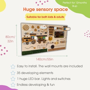 Train Sensory Wall Panel Busy Board for Kids Special Needs Developing ...