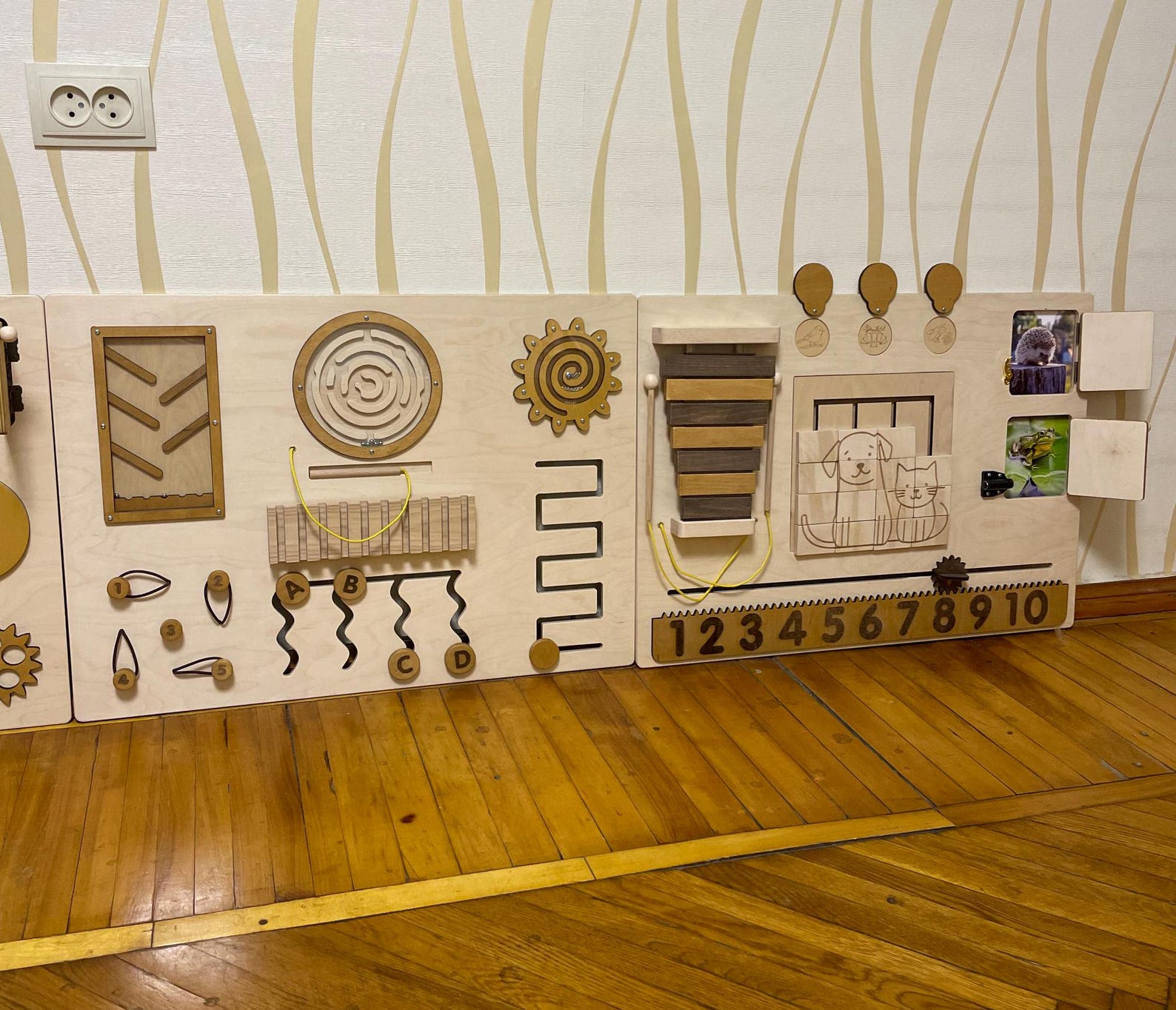 Large Busy Board 280x50cm Preschool Wall Toys for Fine Motor Skills and ...
