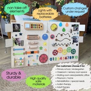 Wall Busy Board for Waiting Room - Sensory Wall Panels for Schools ...