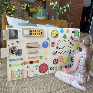 Wall Busy Board for Waiting Room - Sensory Wall Panels for Schools ...