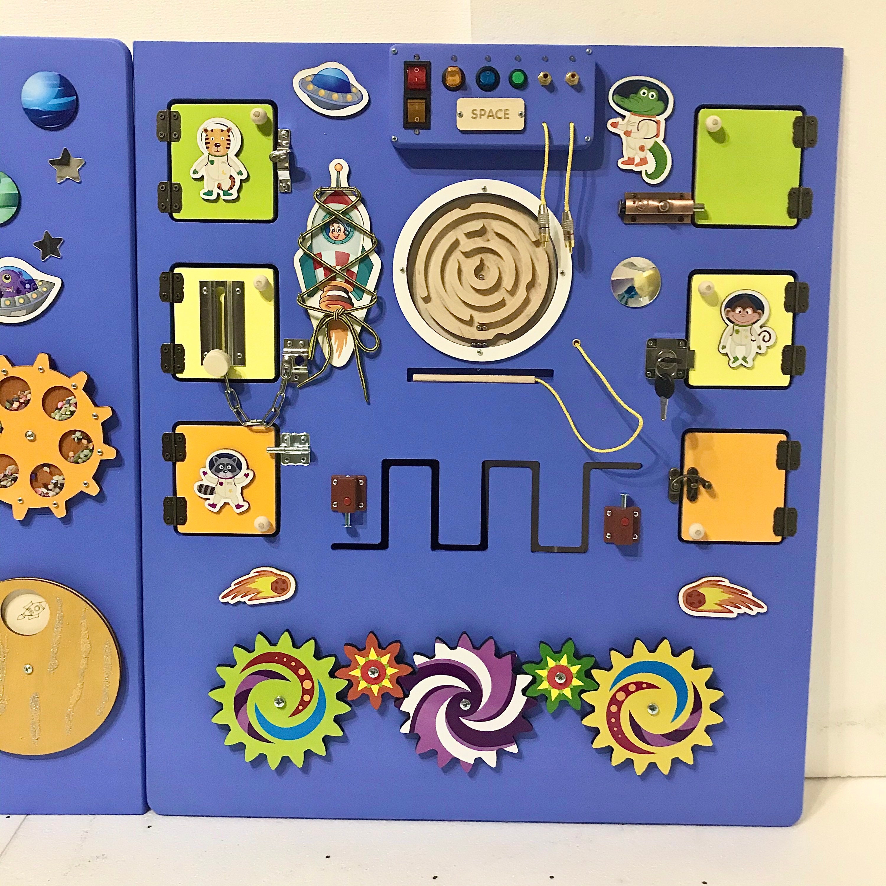 Sensory Large Busy Board Space Theme-wall Panel LED Light - Etsy