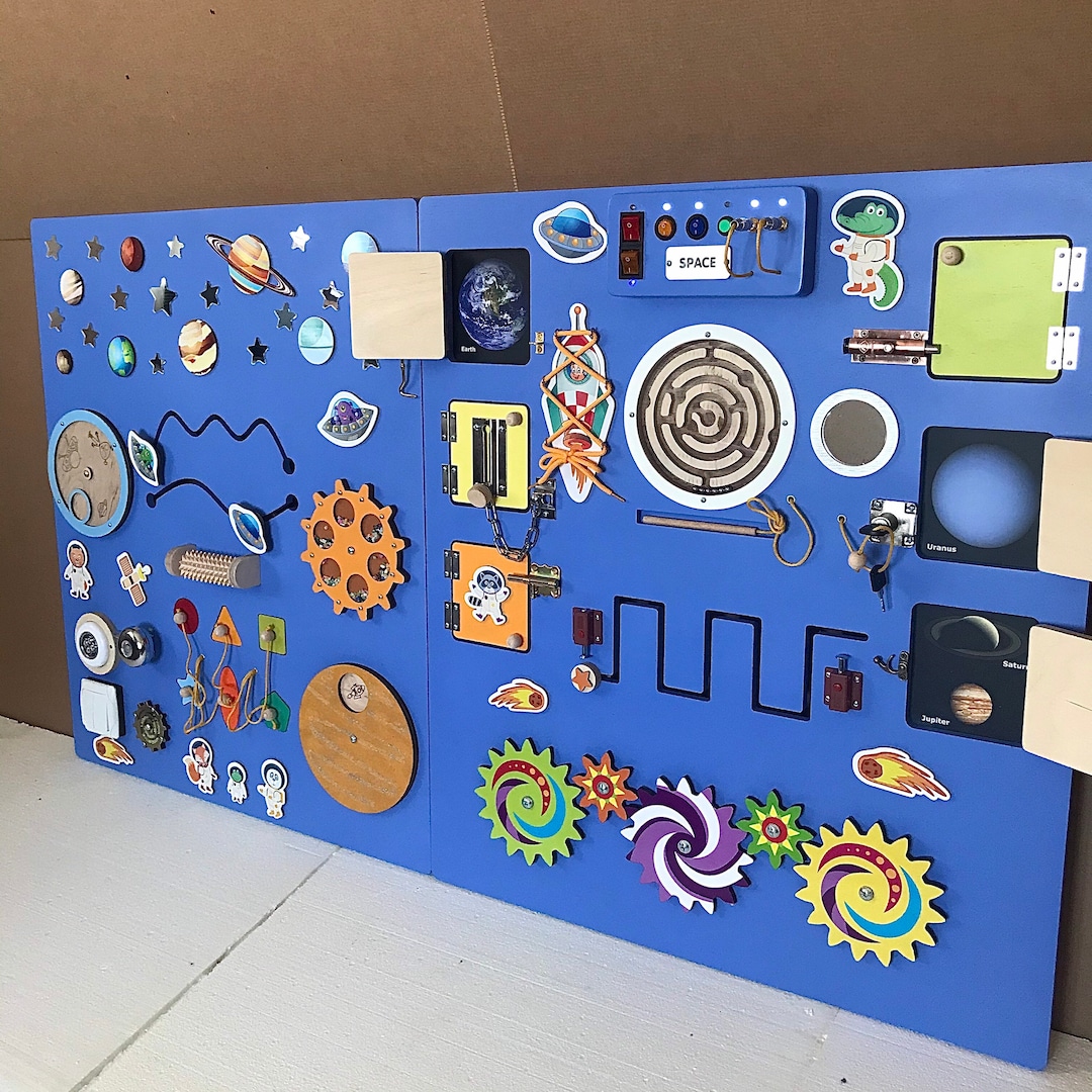 Sensory Wall Board Space Theme-wall Panel LED Light 160x70 Cm-sensory ...