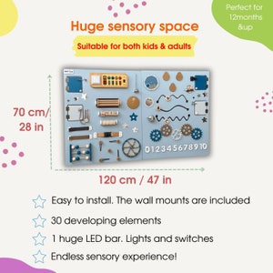 Wall Mounted Sensory Boards-waiting Room Toys-activity Wall Panel ...