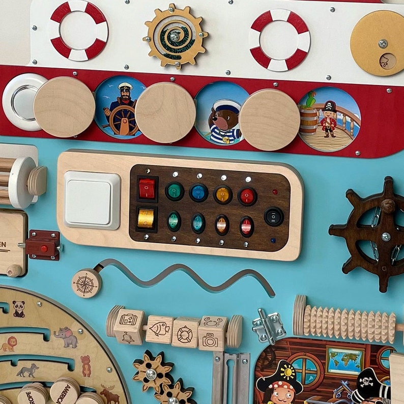 Large Busy Board Light up Busy Board New Baby Gift Activity - Etsy UK