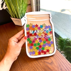 Personalized Reward Jar Classroom Magnetic Reward Jar for Teacher Star ...