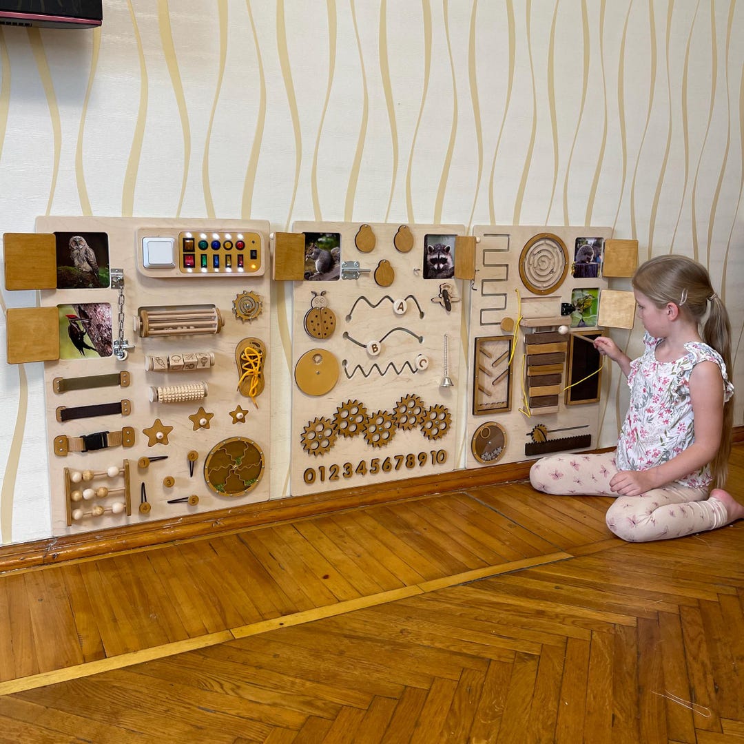 Wall Toy Large Sensory Panel LED Lights 150x70cm Huge Sensory Wall ...