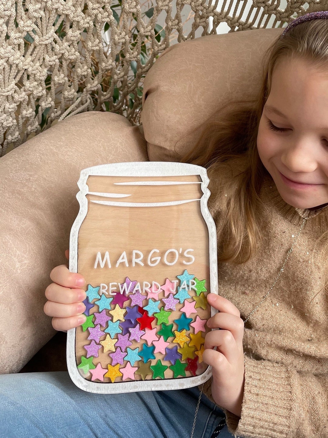 Personalized Reward Jar Classroom Magnetic Reward Jar for Teacher Star ...