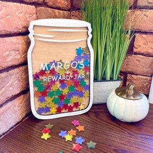 Personalized Reward Jar Classroom Magnetic Reward Jar for Teacher Star ...