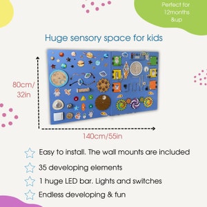 Sensory Large Busy Board Space Theme-wall Panel LED Light 16070 Cm ...