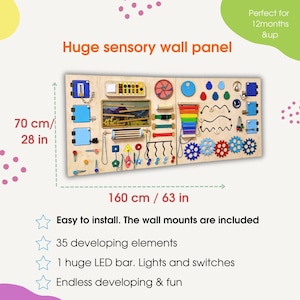 Custom Sensory Wall Panel, Activity Wall for School, Interactive ...