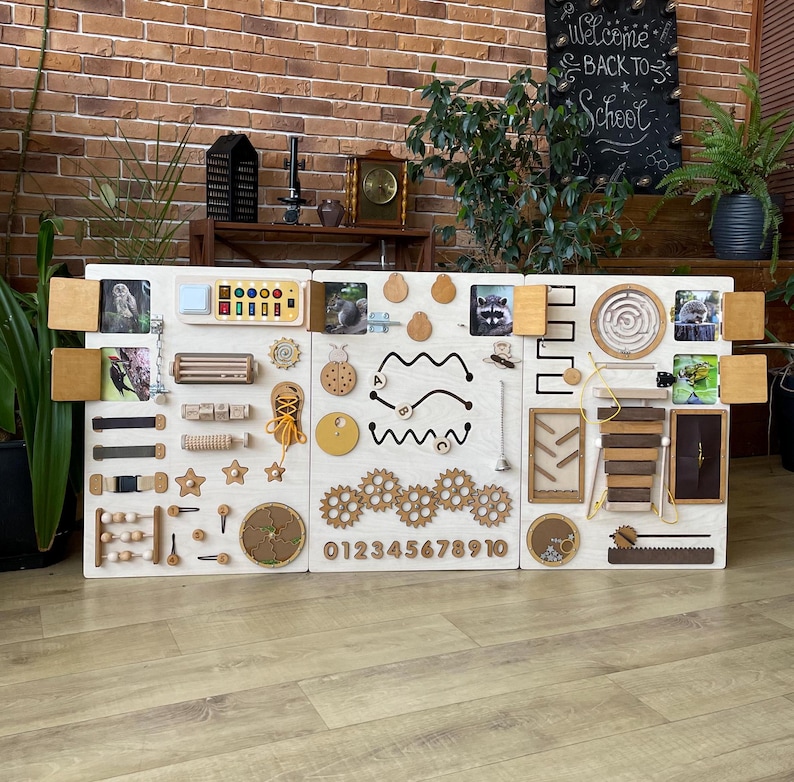 ASD Sensory Toys for Kids and Adults, Wooden Sensory Items for Wall ...