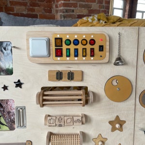 Large Sensory Board for Toddler, Busy Board With Lights, 1st Birthday ...