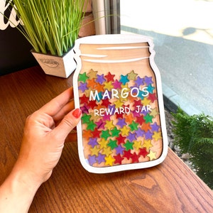 Reward Jar With Tokens Classroom Teacher Star Jar Chore Chart Good ...