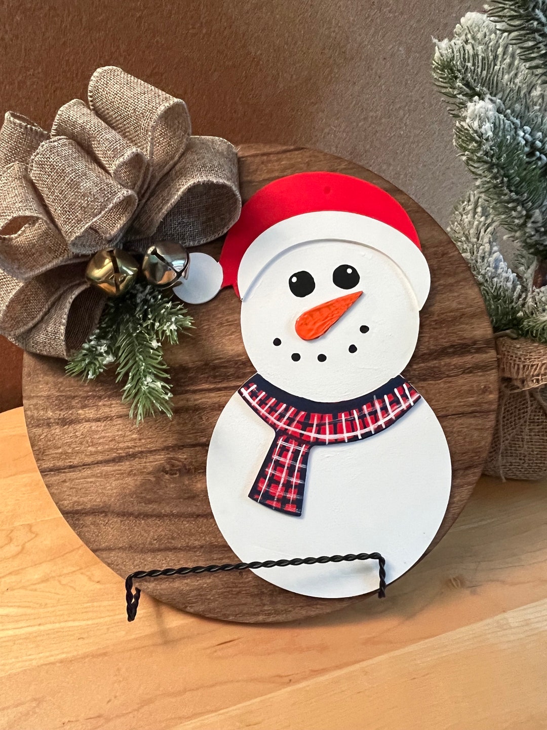 Snowman Indoor Door Decor - Etsy