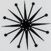 Mid-century Modern Starburst Wall Decor | MCM Accents | Vintage Star ...