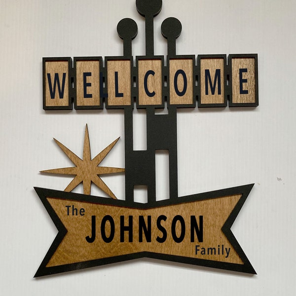 Mid Century Sign - Etsy