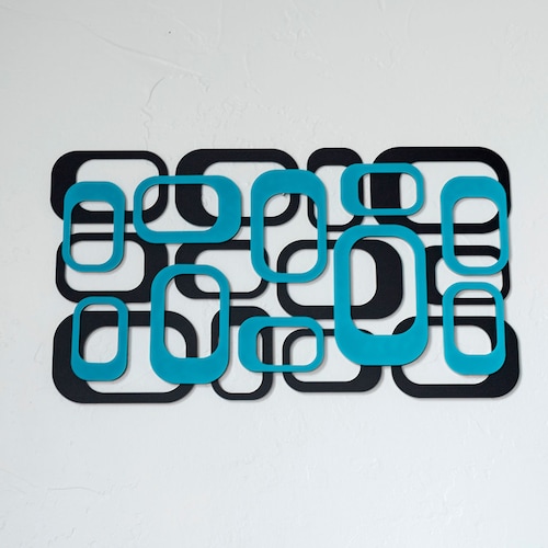 Atomic Art Decor 4 Piece Mid Century Modern Wall Decor Set - Etsy