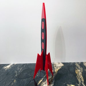 Atomic Age Space Rocket | Mid Century Modern Sculpture | Retro Home ...