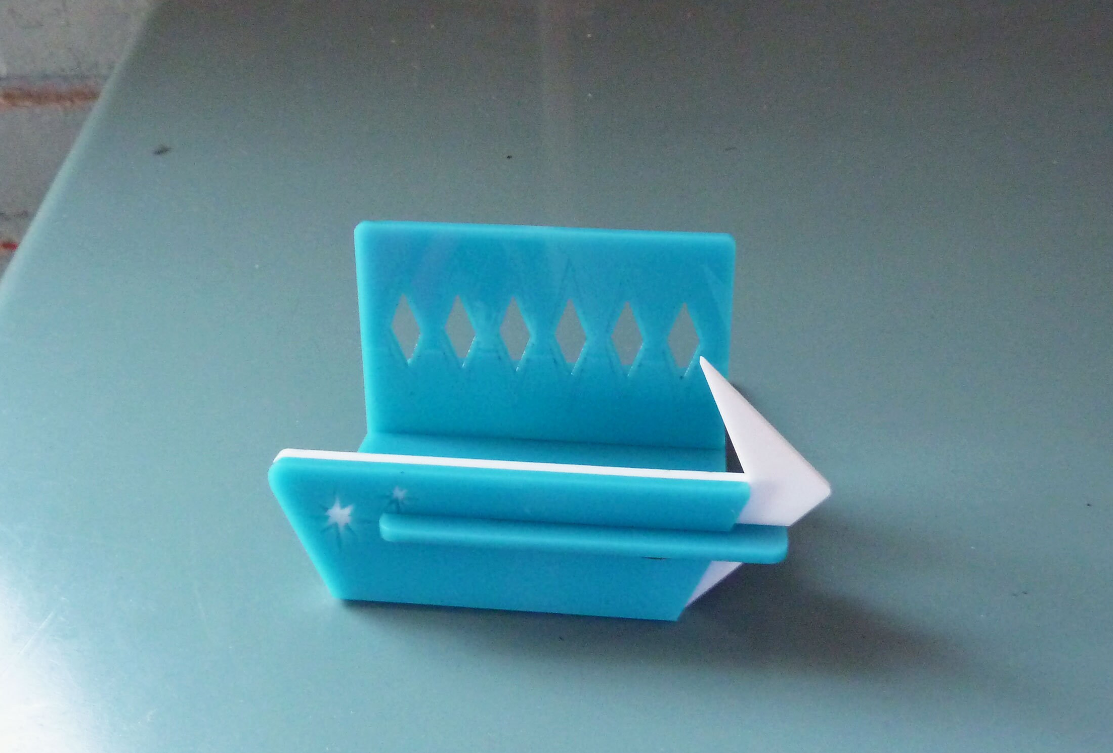 Mid Century Modern Style Business Card Holder - Adjustable - Etsy