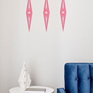 Diamond Shape Mid Century Modern Wall Decor Atomic Home - Etsy